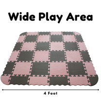 SCANDi Interlocking Kids Play Mat with Fence | Blush Pink – Polytag Shop